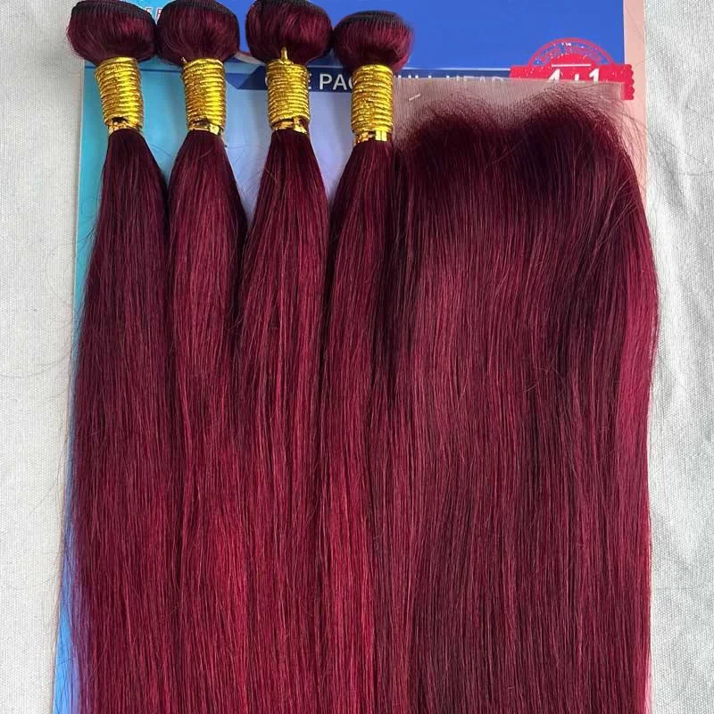 4+1 Bulk Extension Vendor Meche Humain Bresilienne Cuticle Aligned Raw ...