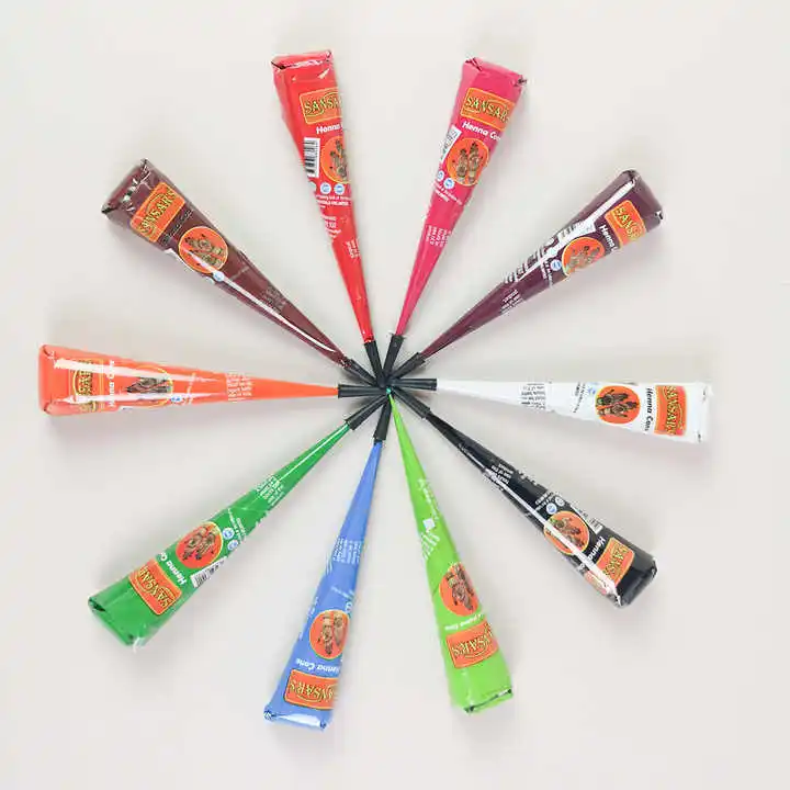 Indian Henna Cones Temporary Body Art Cones Tattoo Painting Semi ...