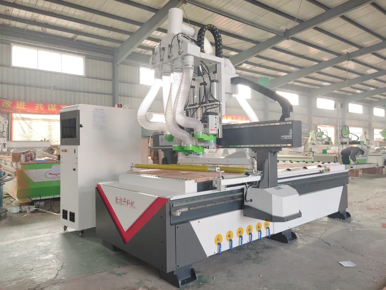 Multi Heads Four Spindle Woodworking Cnc Router Machine Kitchen Cabinet ...