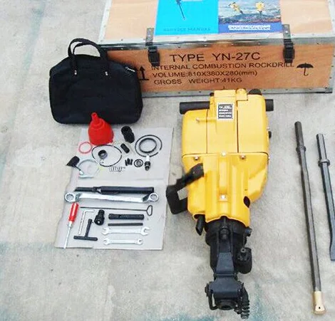 Taladro De Roca De Gasolina Yn27,Para Piedra,Máquina De Perforación ...