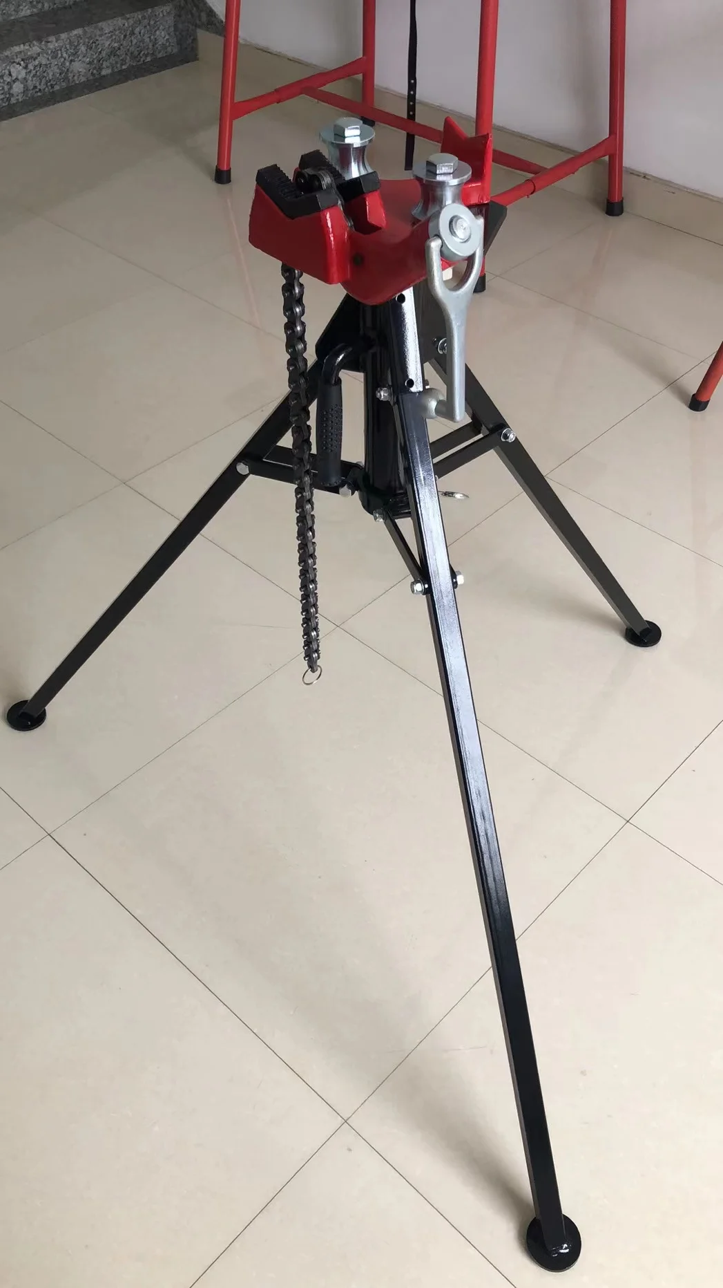 Alibaba.com: H404 Portable Tri-stand Pipe Chain Vise, Pipe Jack Stand ...