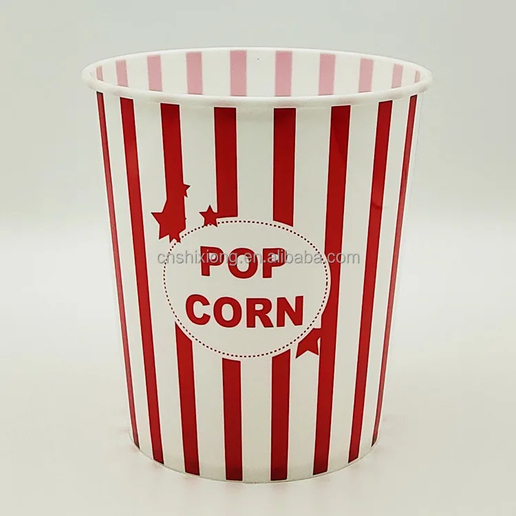 Food Grade Plastic Popcorn Bucket Recyclable Foodgrade Plastic Popcorn Cup - Buy Plastic Popcorn ...