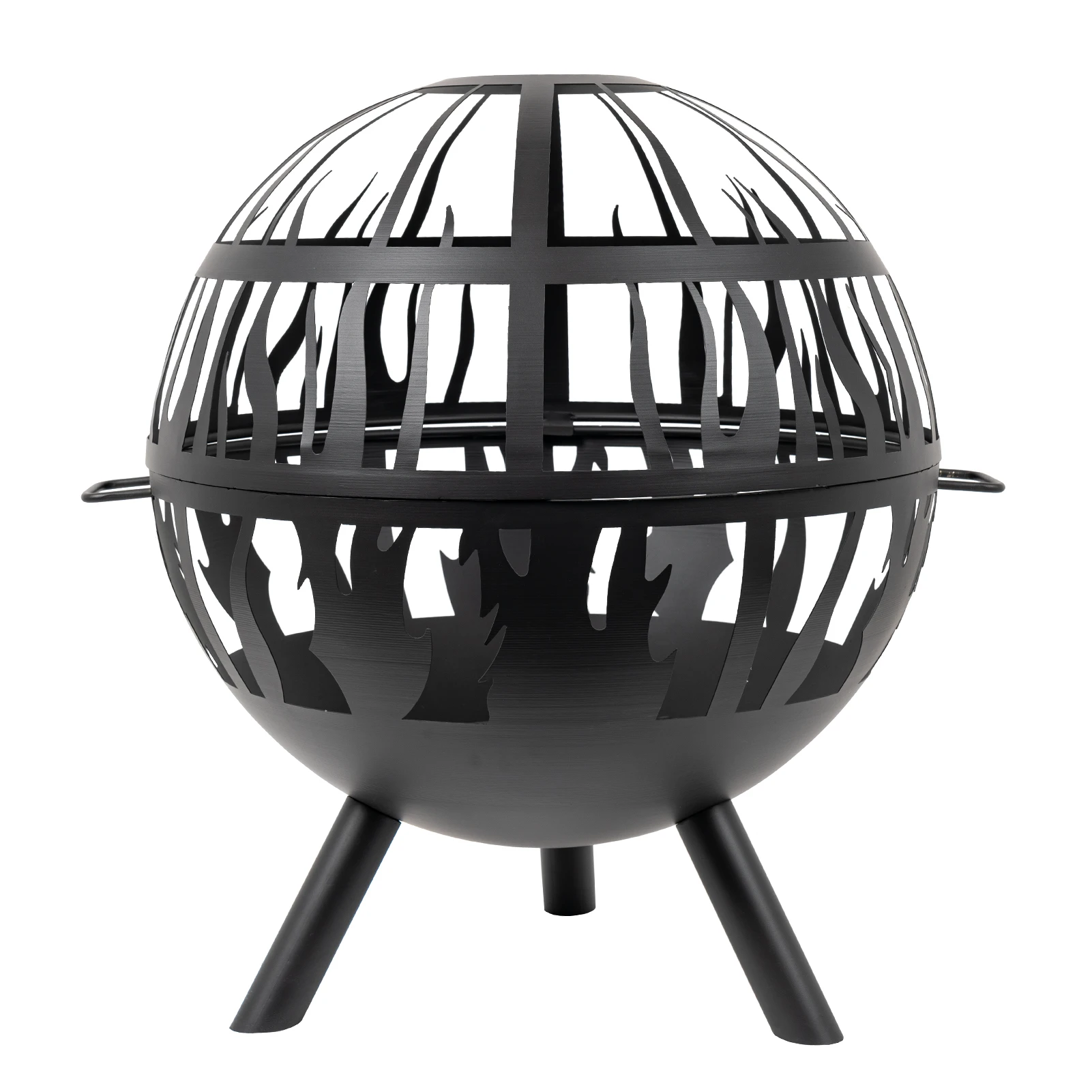 Outdoor Metal Steel Wood Burning Firepit Ball Wood Burning And Charcoal ...