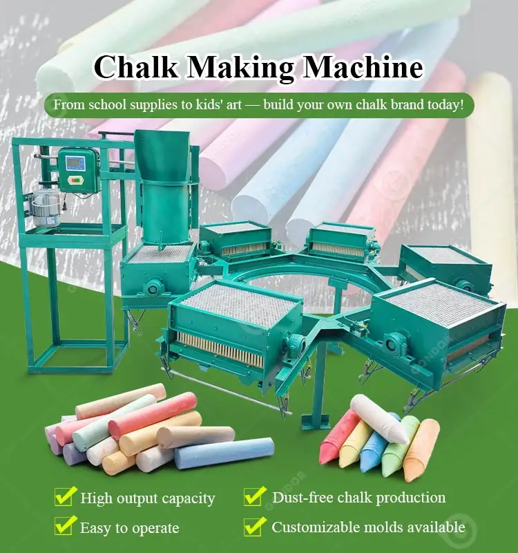 School 800 Mold Production Making Mould Chalk Manufacturing Drying ...