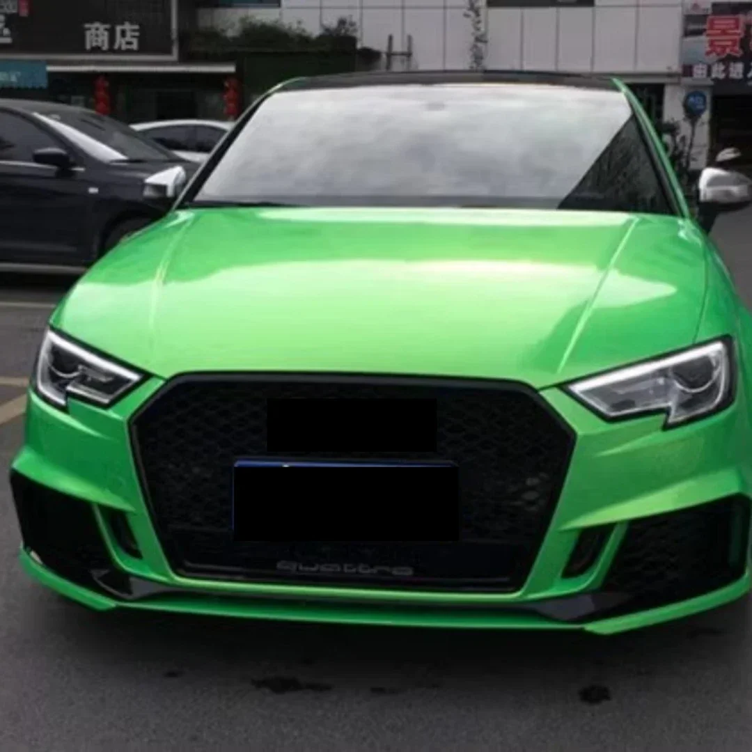 Body Kit Front Bumper Grill Grid Mask Rear Lip Assembly For Audi A3 S3 ...