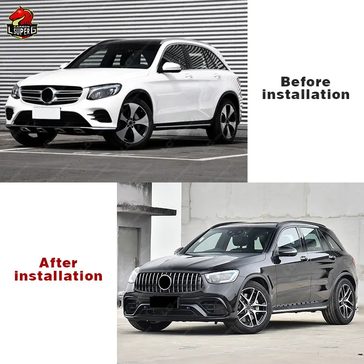 Full Set Body Kit for Mercedes-Benz GLC X253 Old to New Car Facelift ...