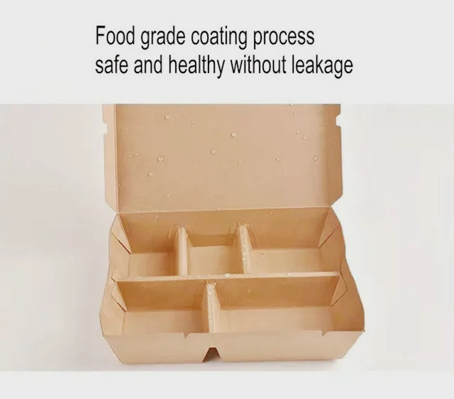 Wholesale Fast Food Biodegradable Brown Paper Box Personalized Custom ...