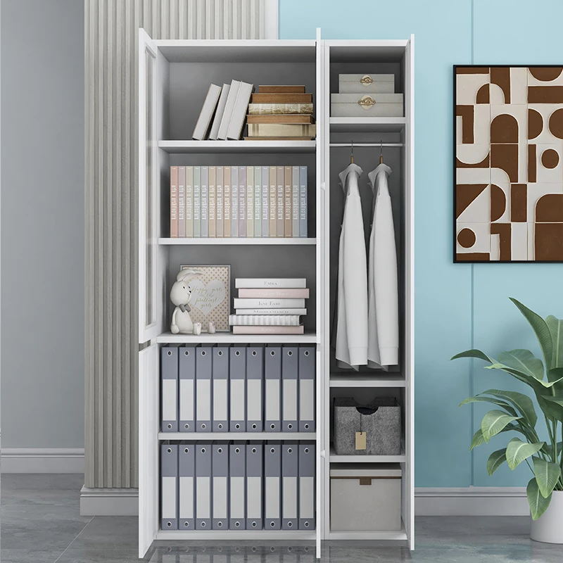 Office 5 Door Bookcase Steel Laboratory Filing Cabinet With Glasses ...