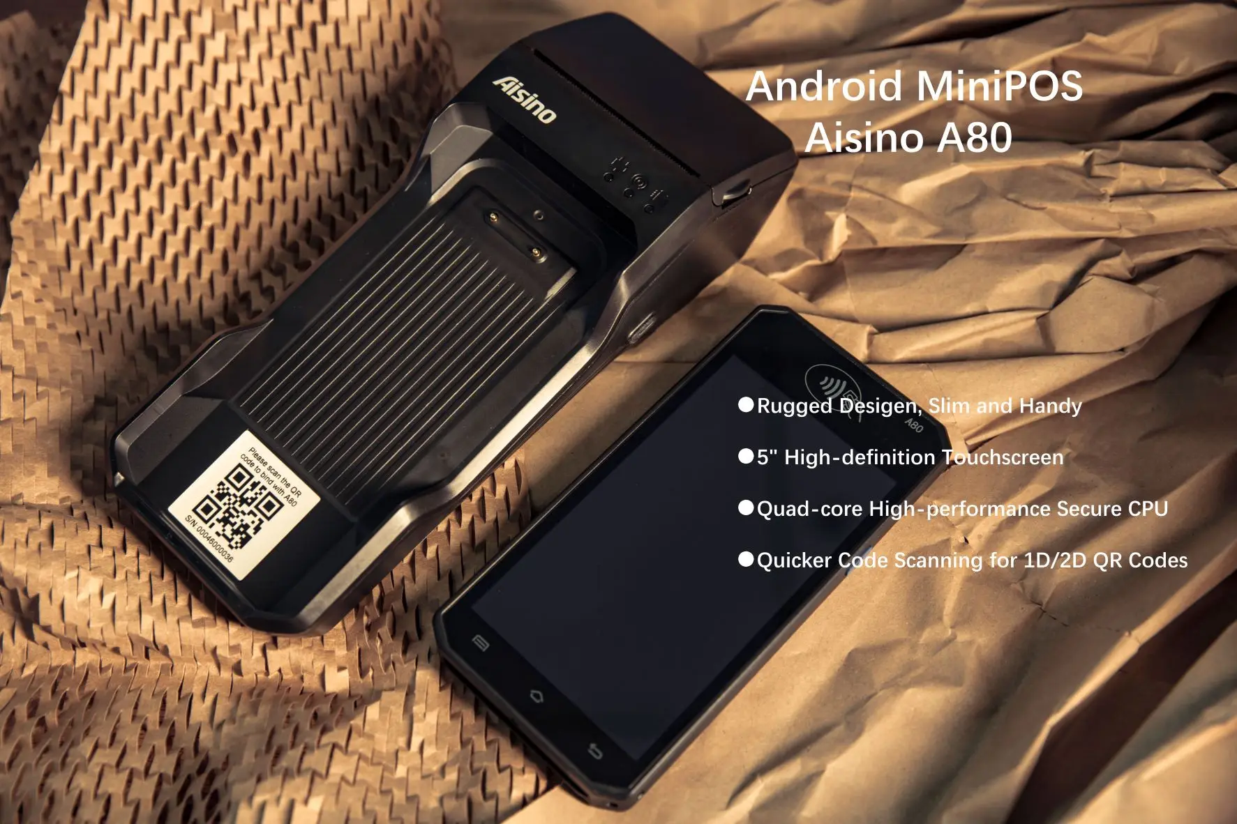 Pos Machine Android Smart Pos Terminal For Contact,Contactless And Qr ...