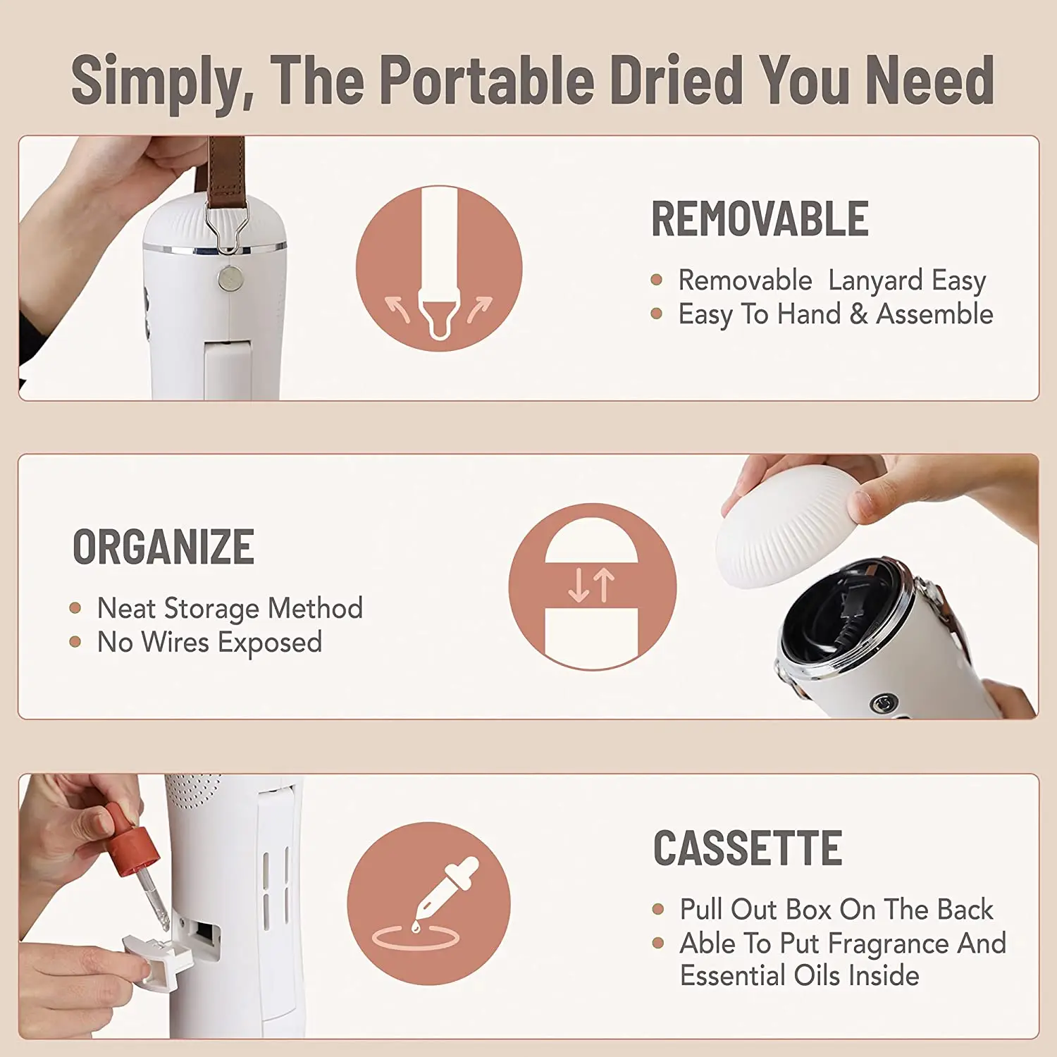 Multifunctional Mini Portable Drying Rack - Fast & Quiet