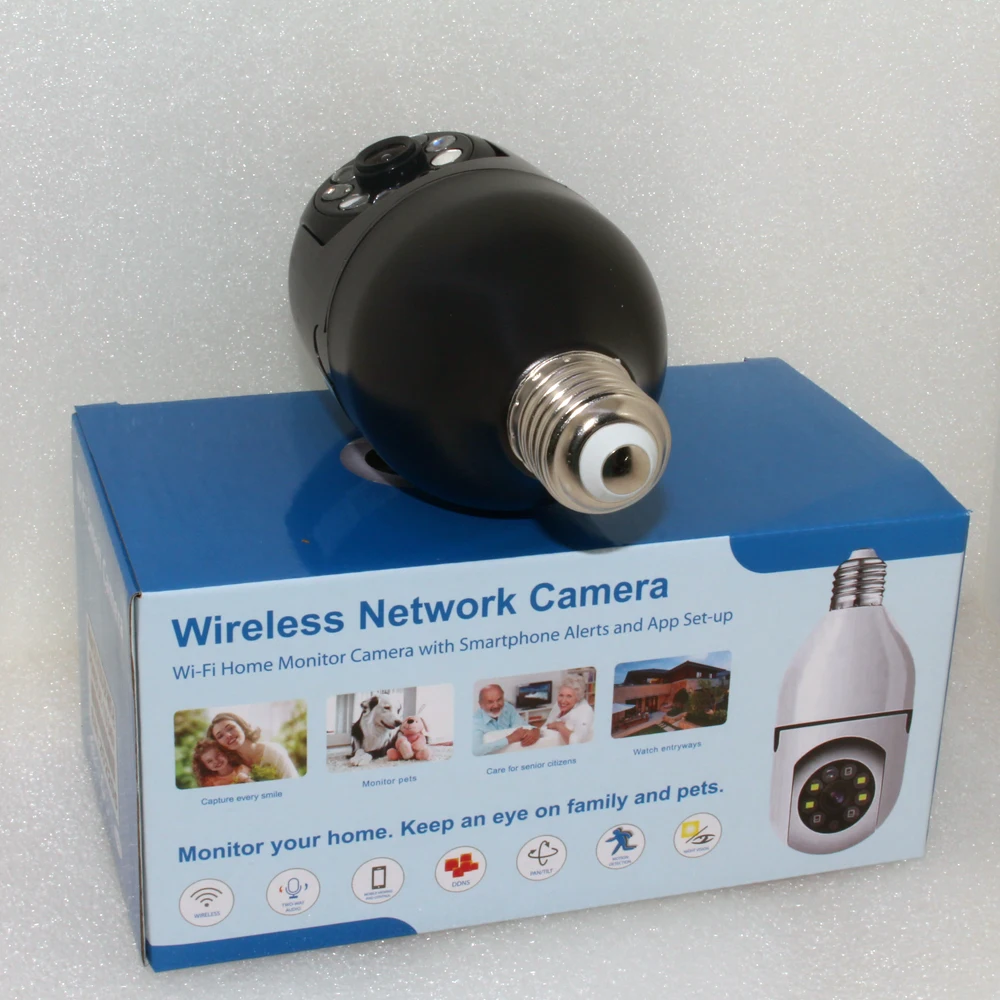 Smart E27 Holder Bulb-camera 360 Degree Wireless Surveillance Cctv ...