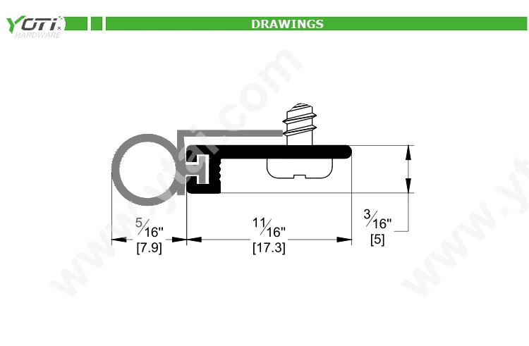Ydw200 Standard O Shape Perimeter Gasket Sliding Door Weatherstrip Door ...