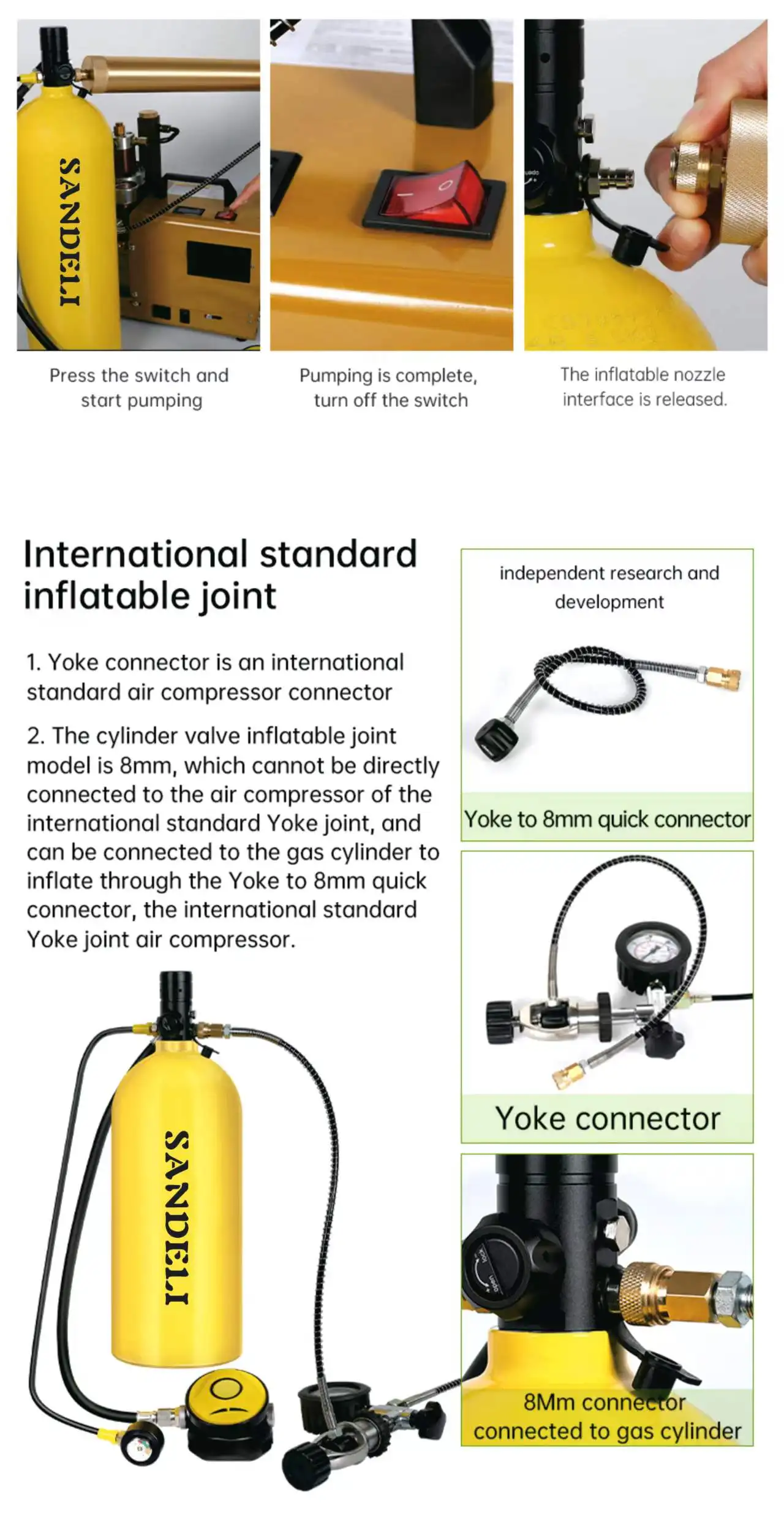 Best Selling 4l Spare Portable Air Oxygen Cylinder Small Mini Diving ...