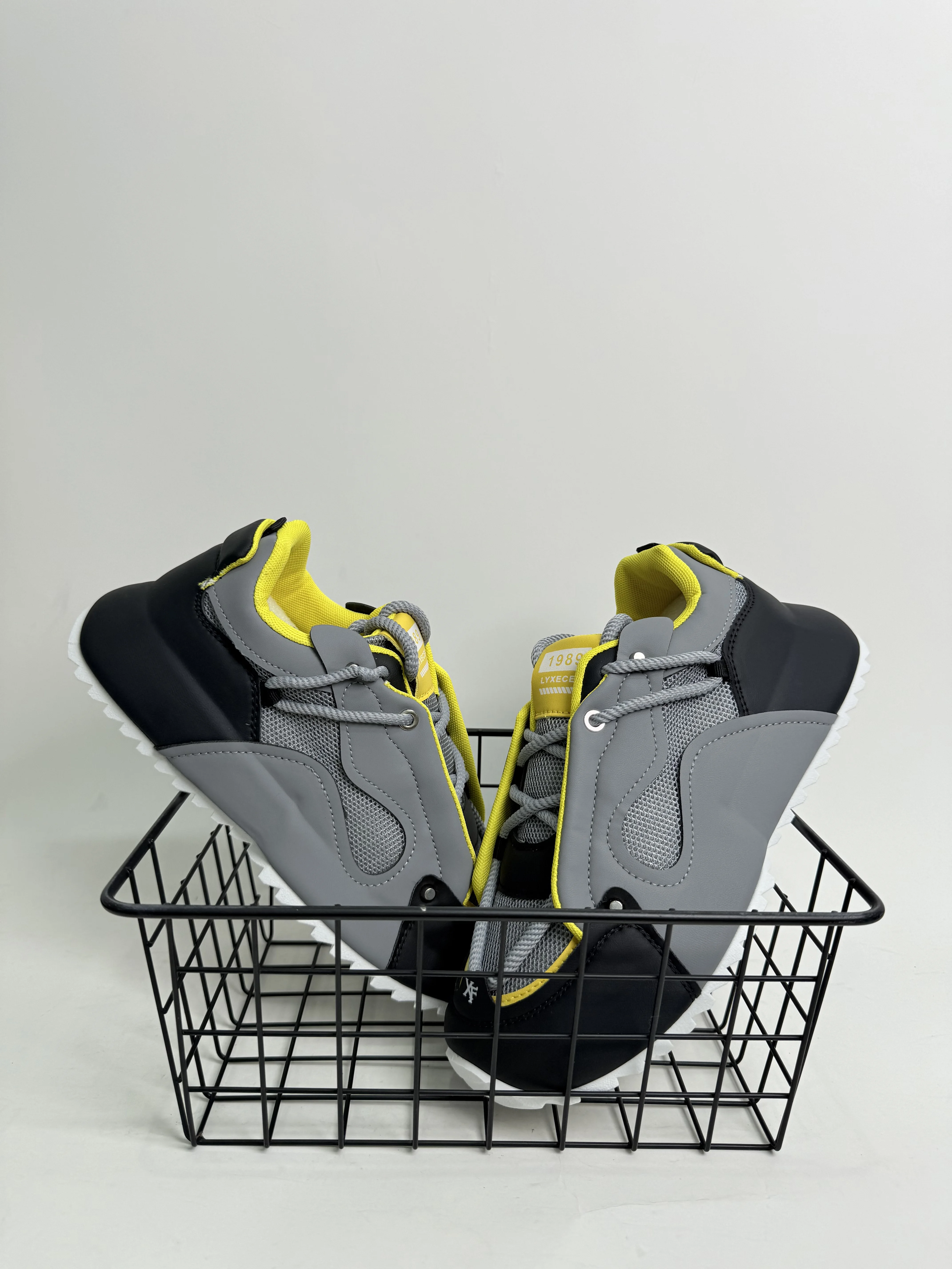 Fashion Men Round Head Loose Super Thin Work All Match Personality High ...