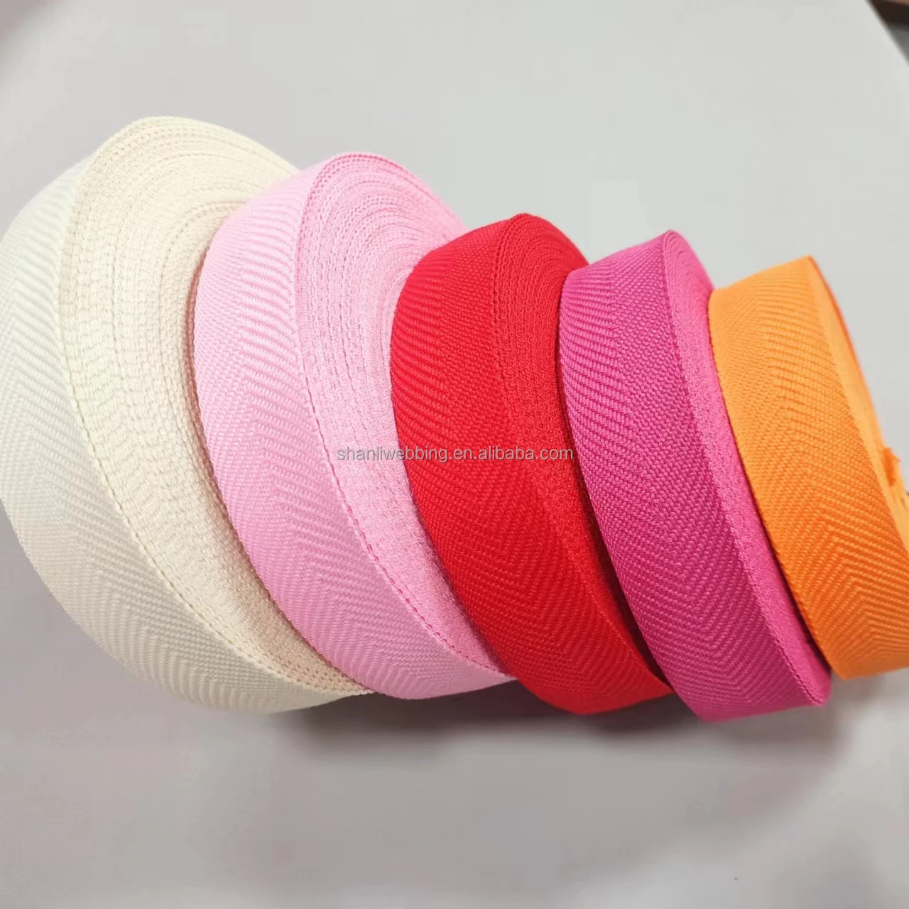 Colorful Polyester Nylon Bias Edge Binding Tape Plain/twill/herringbone ...