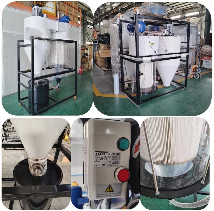7.5 Kw High Efficiency Pulse Automatic Dust Removal Cyclone Cartridge ...