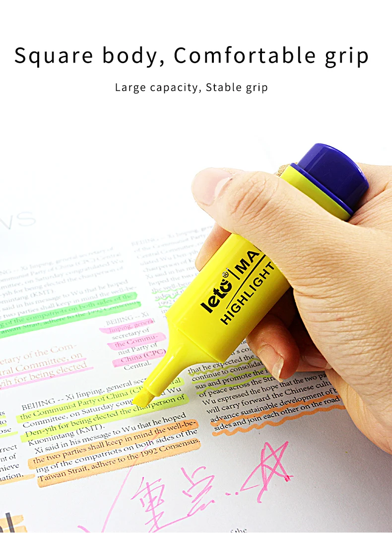 Highlighter Maker - Fluorescent Pen with Chisel Nib HP-6602