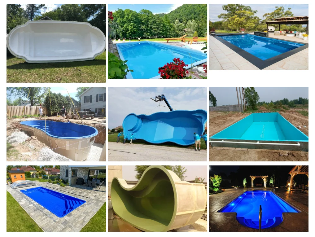 Outdoor Large Custom Size Villa Hotel Luxury Fiberglass Guitar Shape ...