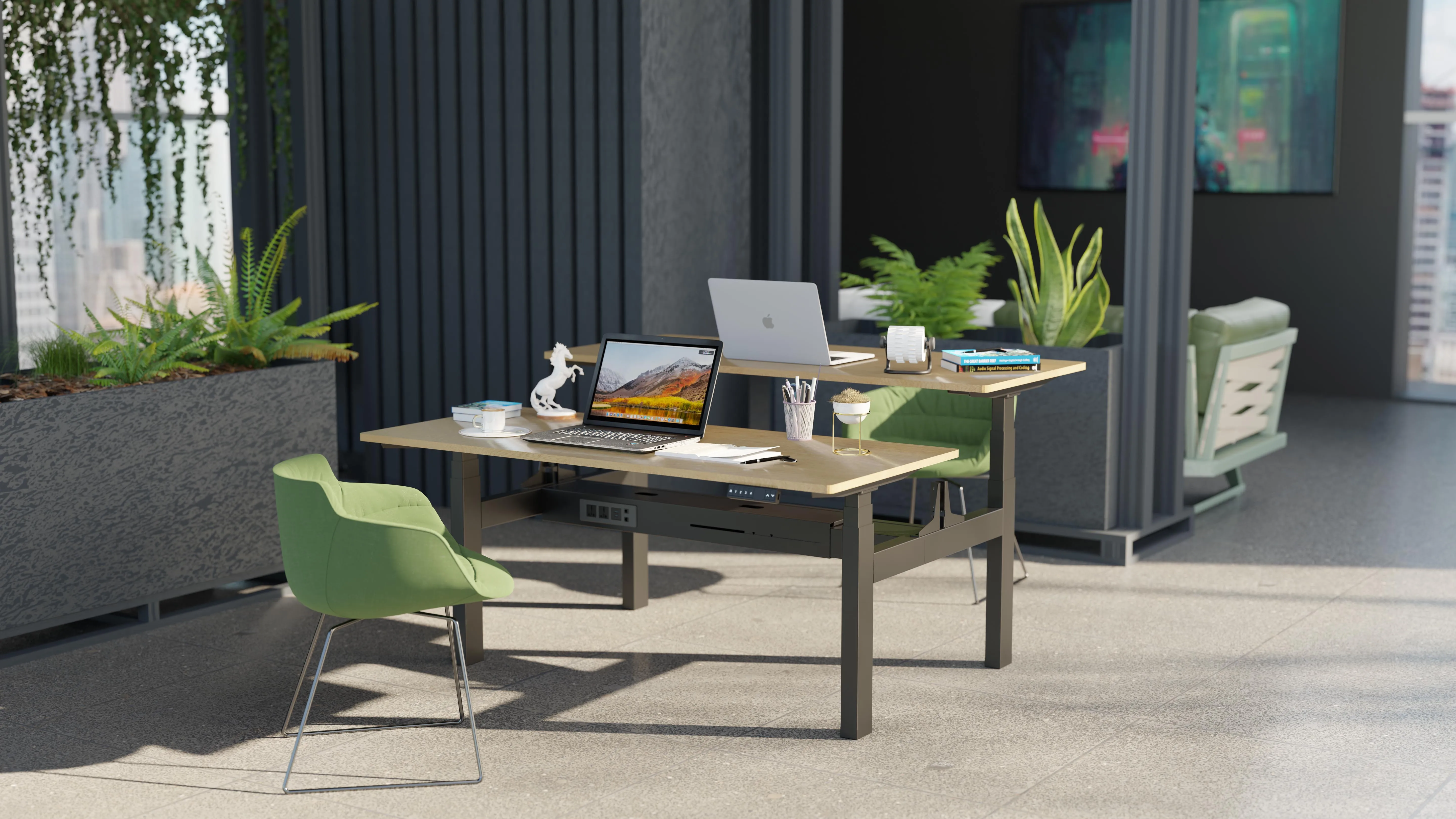 Modern Modular Smart Electric Standing Lifting Desk Open Office ...