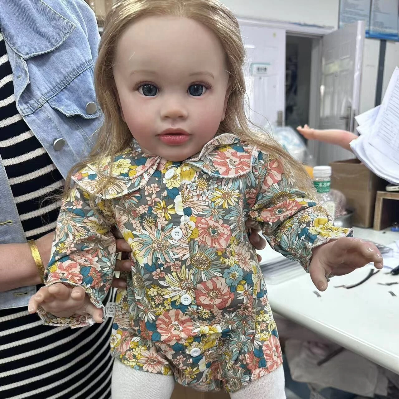 Npk 26inch Already Painted Pippa Finished Doll Reborn Toddler Huge Baby ...