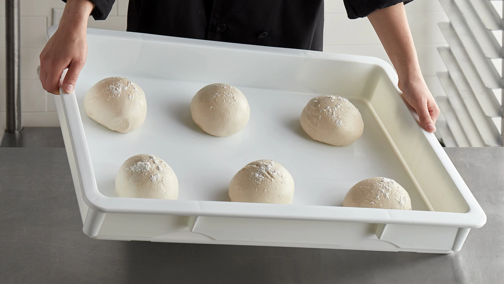 Bakeware Restaurant White Plastic Pizza Dough Proofing Box Stackable ...