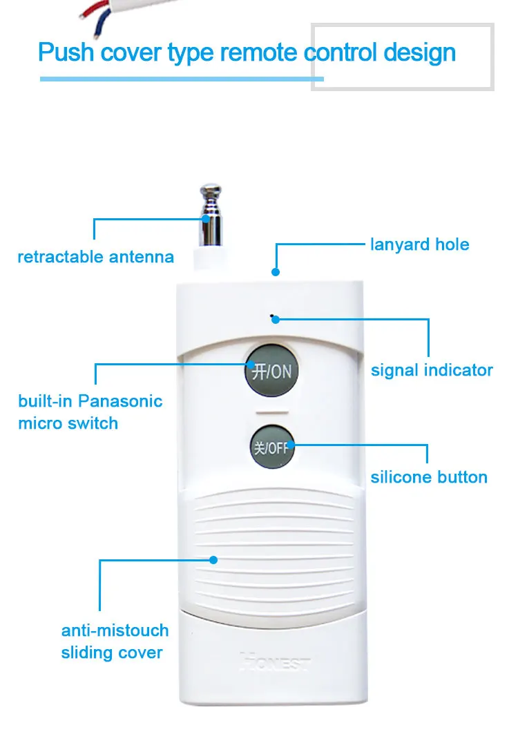 Waterproof Rc Switch Pump Controller Remote Control Wireless Switch ...