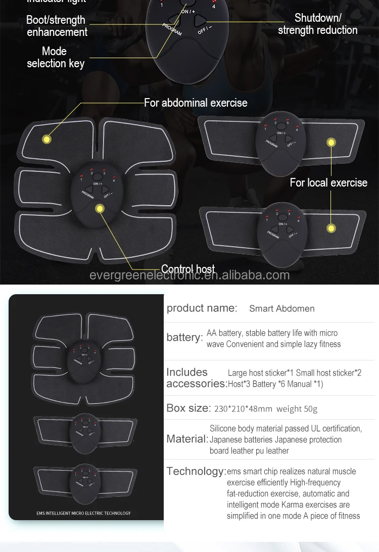 Professional Abs Smart Muscle Abdominal Stimulator - Buy Abs Stimulator ...