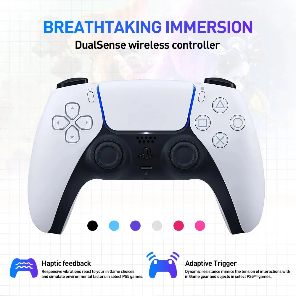Sony Ps5 Dualsense Wireless Controller 100% Original Joystick Gamepad ...