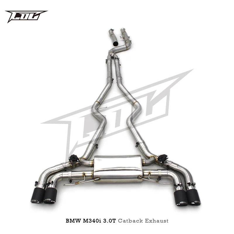 Oem For Bmw M340i/m340 G20 3.0t 2019-2022 Stainless Steel Exhaust Pipes ...
