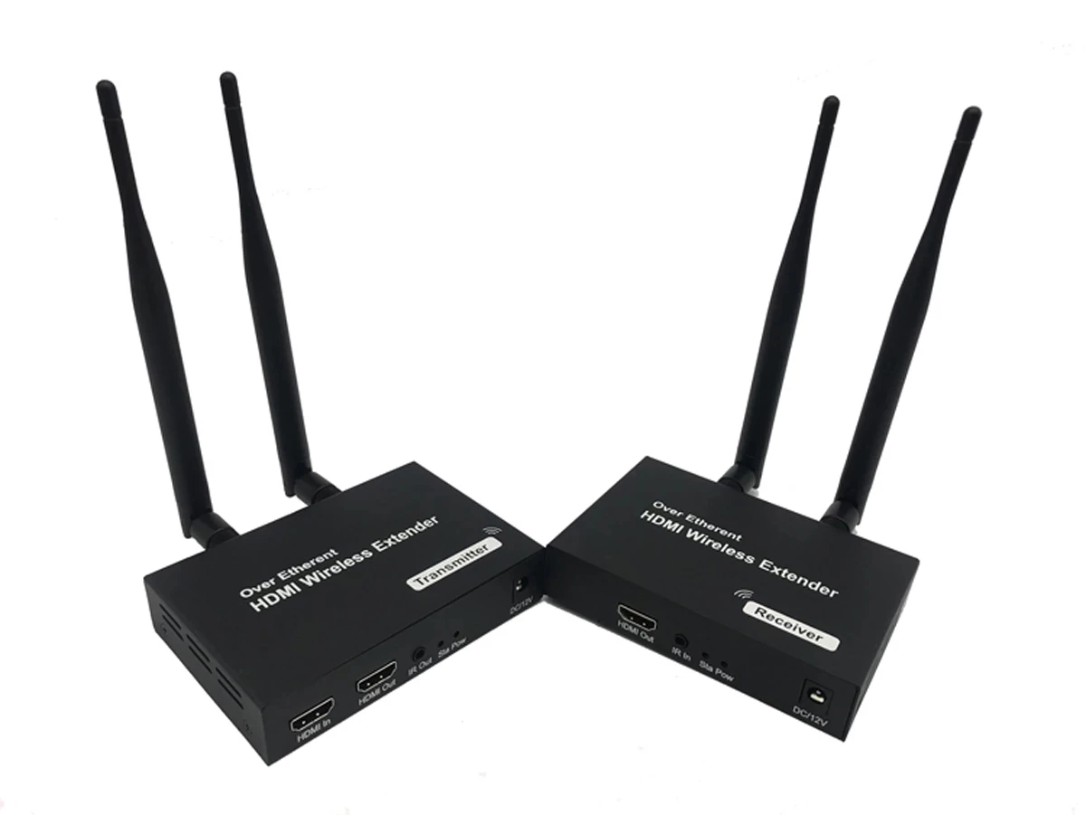 200m Wireless Hdmi Extender Kvm Usb 2.4ghz/5ghz Wifi Transmitter ...