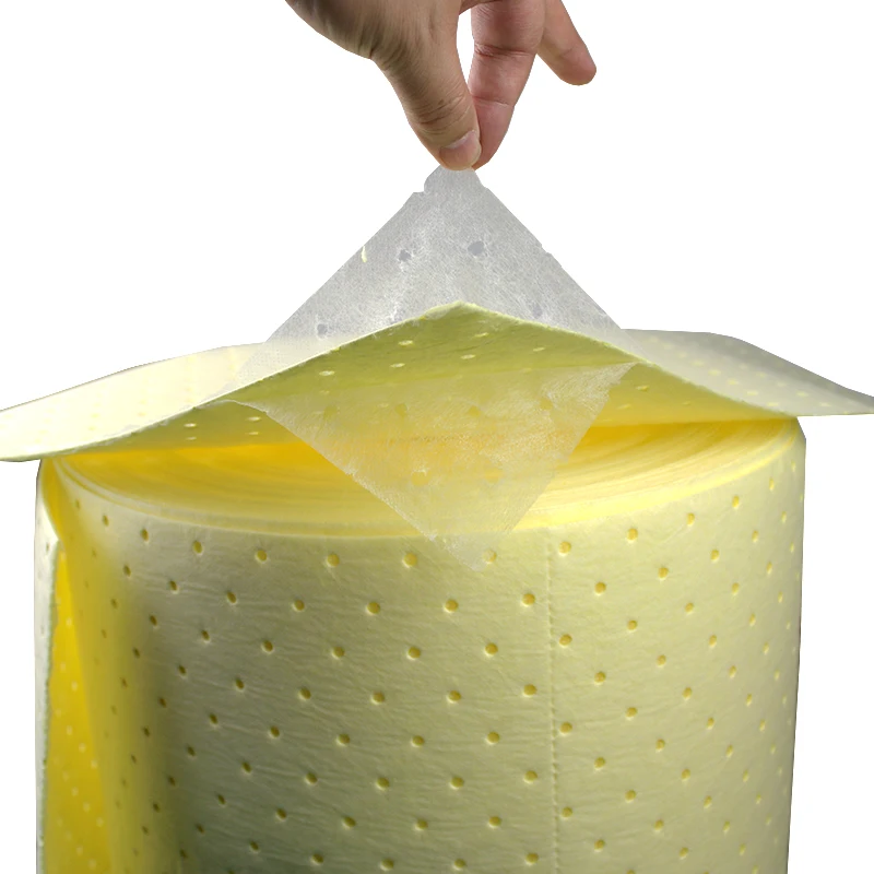 Yellow Spill Roll Hazardous Chemical Absorbent Roll - Buy 100% ...