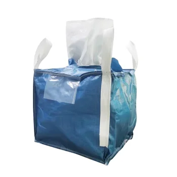 Blue Color Fibc Bulk Bag With Swl 500-2000kg And Pp Coating - Buy ...