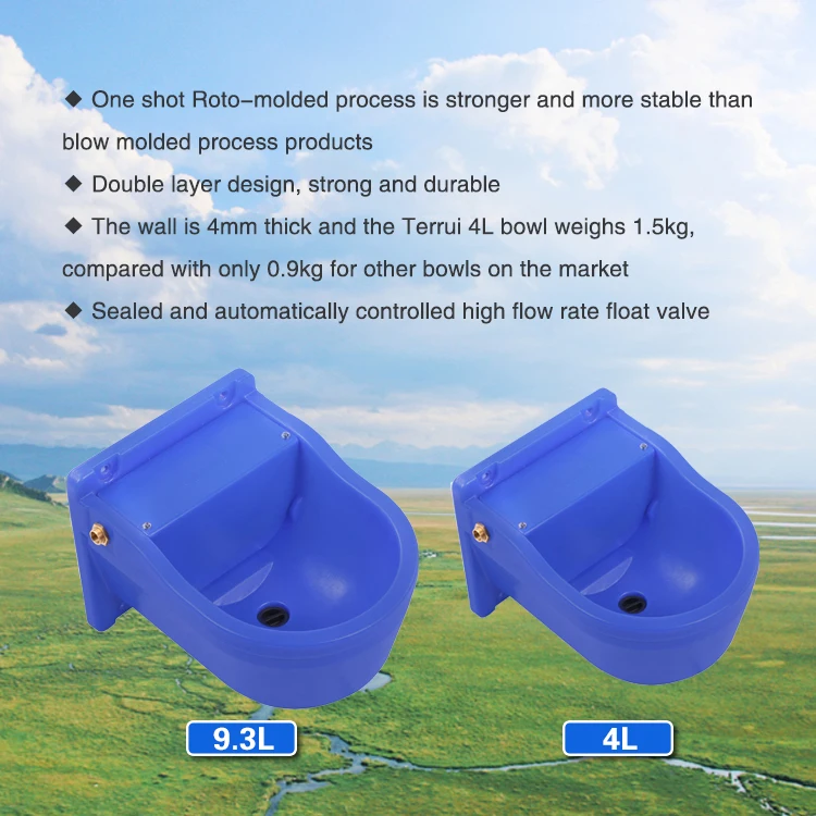 Durable Cow Drinking Trough - Automatic Waterer for Livestock