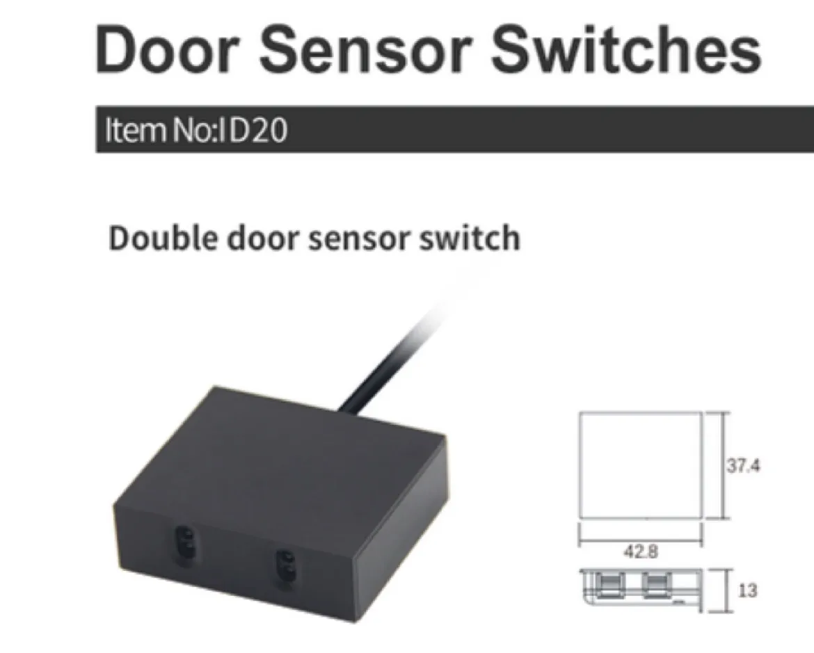 Vst 12v Double Door Sensor Switch Recessed Mounted Smart Light Switch ...
