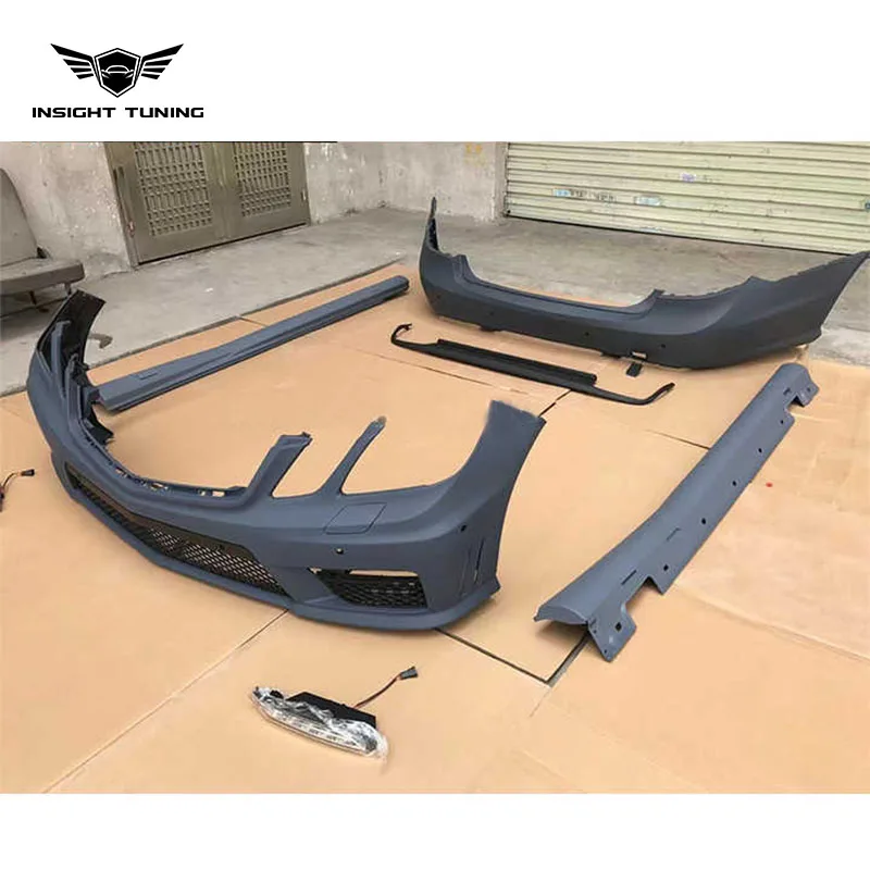 PP Plastic W212 to E63 Bumper Side Skirt Body Kit 2009-2013 for ...