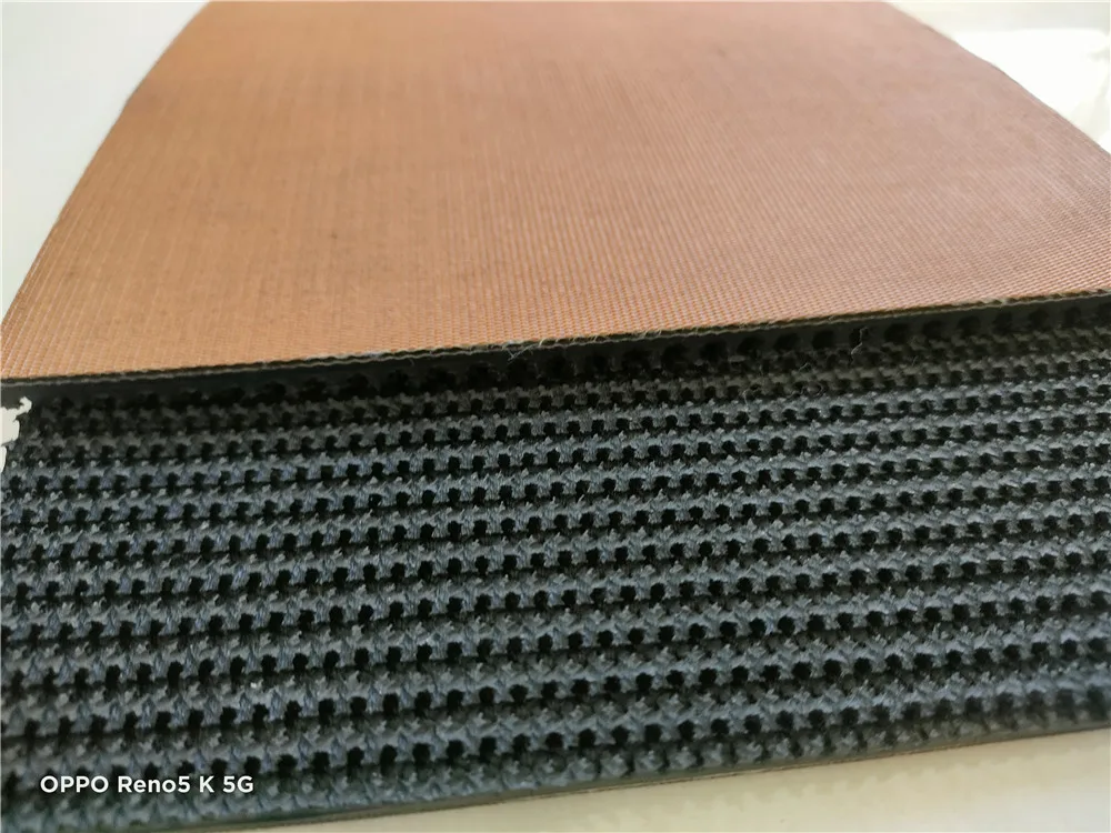 2PLY Conveyor Belt - Rough Top, Bare Bottom Rubber Belting