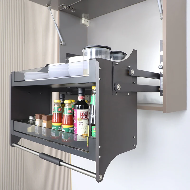 Kitchen Elevator Basket Pull Out Cabinet Kitchen Organizer Basket ...