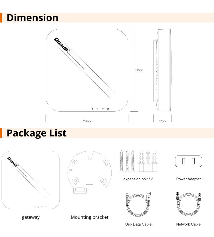 Dusun Smart Healthcare Ble Gateway Aoa - Buy Ble Gateway Aoa,Aoa ...