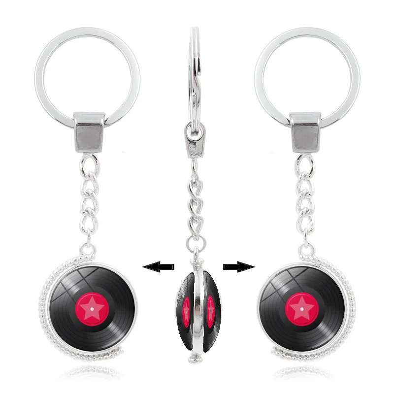 Mini llavero de disco de CD, caja de álbum de CD, llavero de música ...