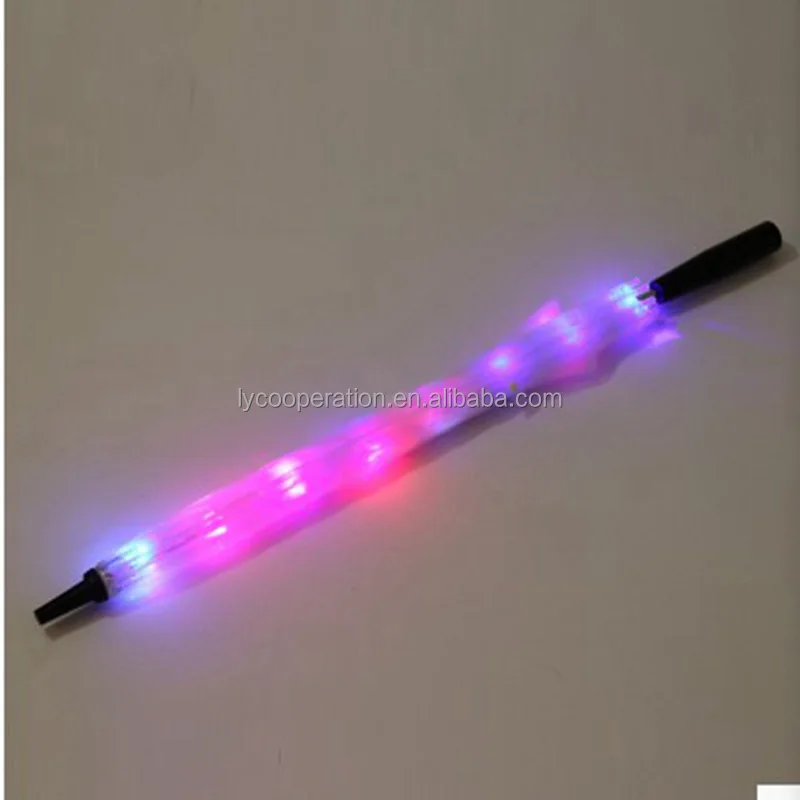 Led Lighted Umbrella 7 Colors Changing On Shaft Flash Light Golf ...