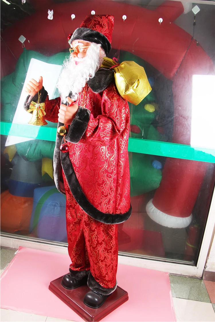 Life Size Animated Singing and Dancing Santa Claus Ornament