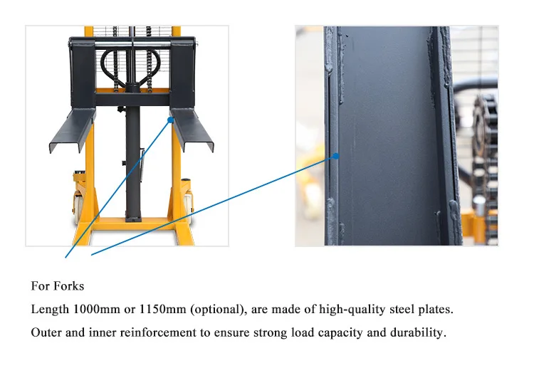 Manual Operated Stacker - 3 Ton Hydraulic Pallet Lifter