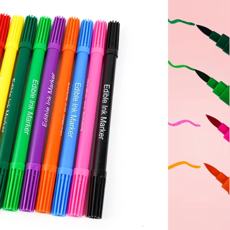 11 Colors Food Coloring Pens Double Sided Food Grade And Edible Marker ...