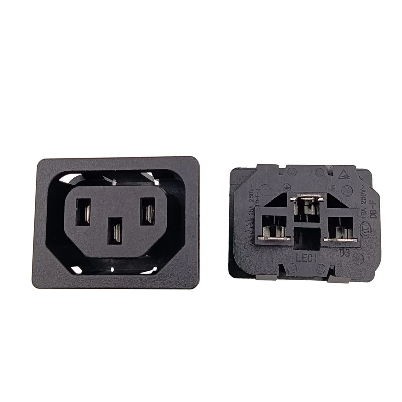IEC Socket C13 Outlet, Panel Mount Connectors Snap-in C13| Alibaba.com
