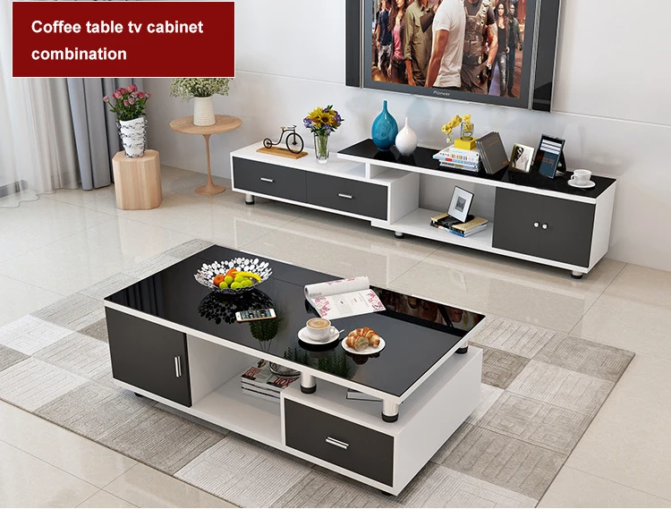 Luxury Media Console White Tv Stand Tv Unit Cabinet Wood New Designed ...