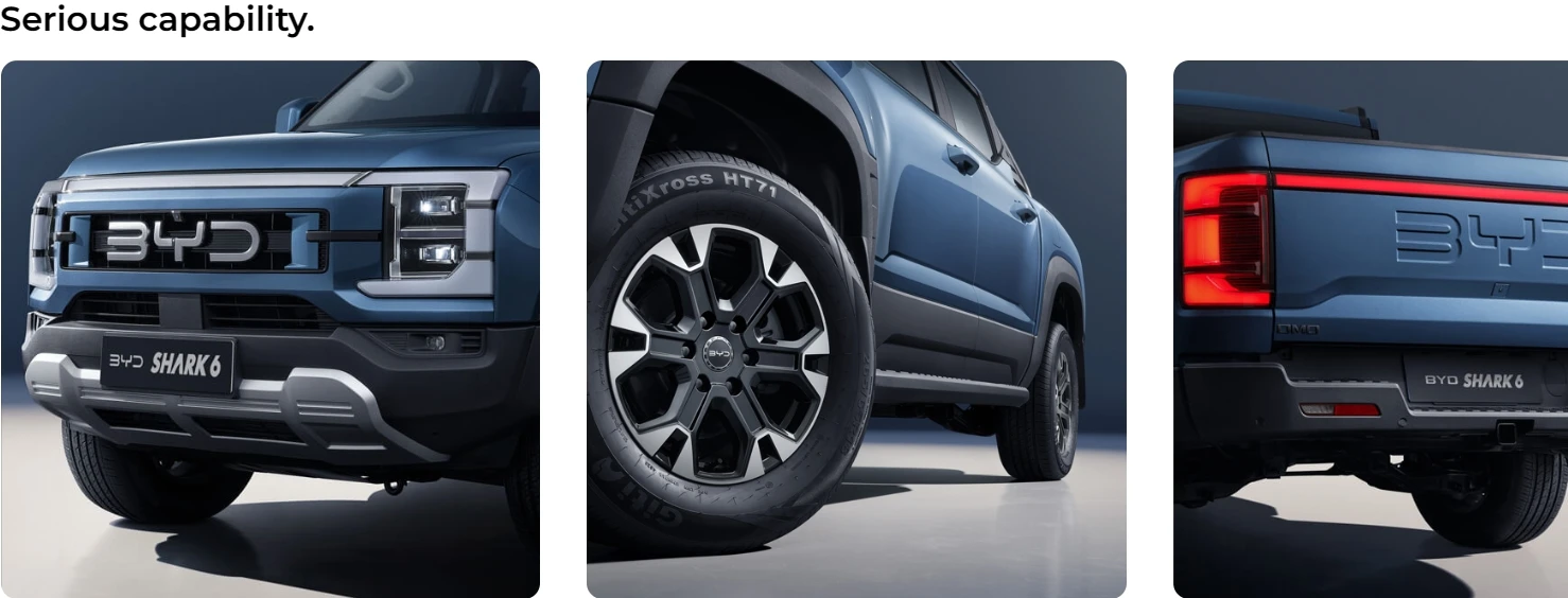 BYD Shark 2024 EV Pickup Truck 2025 Plug-in Hybrid 1.5L Turbo