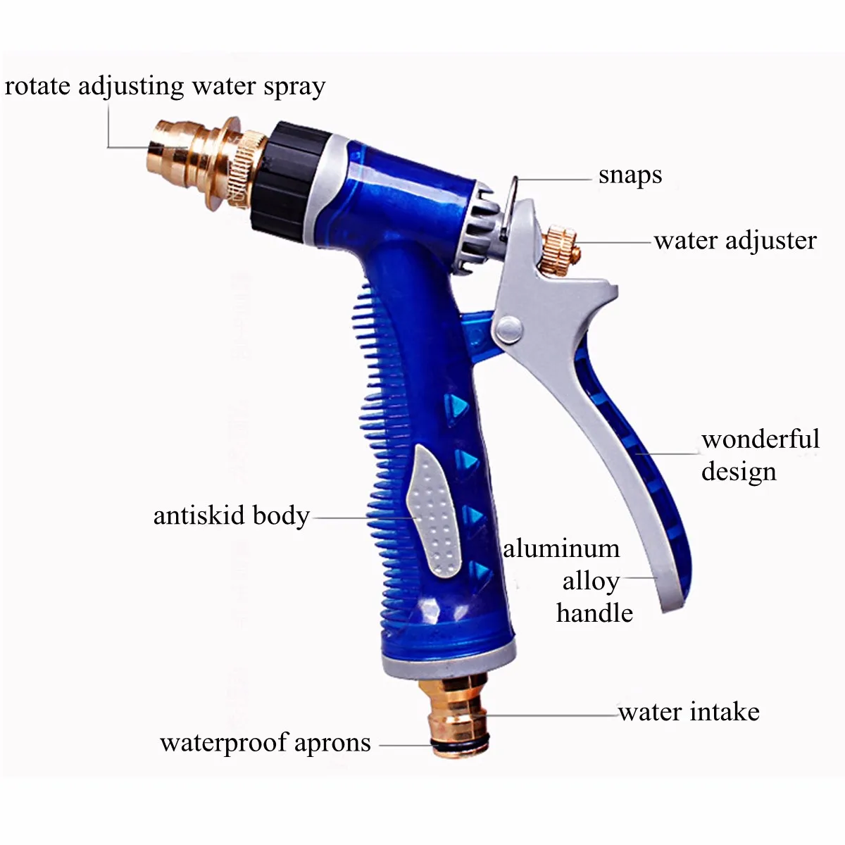 Car Detailing Water Garden Hose Foam Sprayer Soap Sprayer Snow Foam Car ...