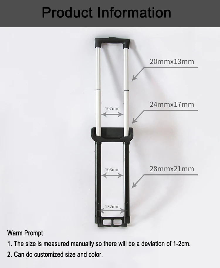 Custom Suitcase Accessories - Retractable Trolley Handle