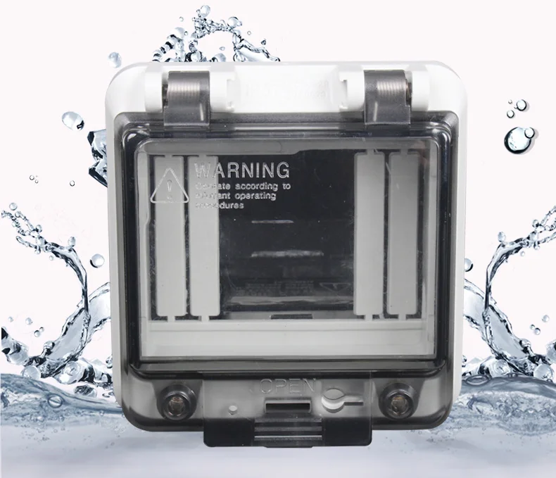 Ip67 Waterproof Button Splash Box Distribution Box Window Transparent ...