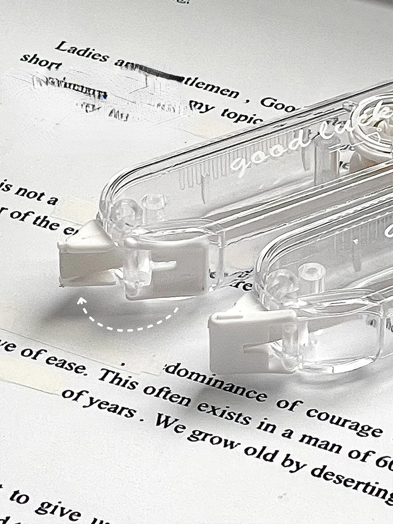 Transparent Simple Correction Tape - Creative & Portable
